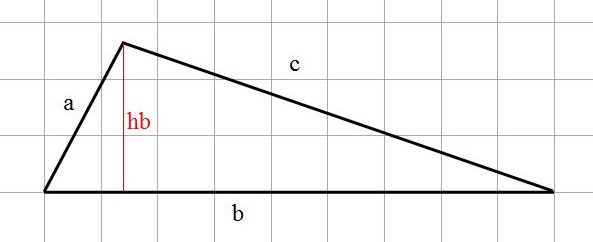 Mathehausaufgabe: ha,hb,hc vom Dreieck? (Mathe, berechnen)