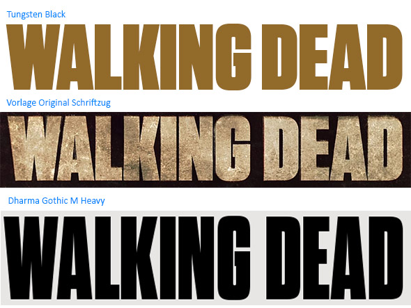 Welche Schriftart ist das? (The walking Dead) (the-walking-dead, font)
