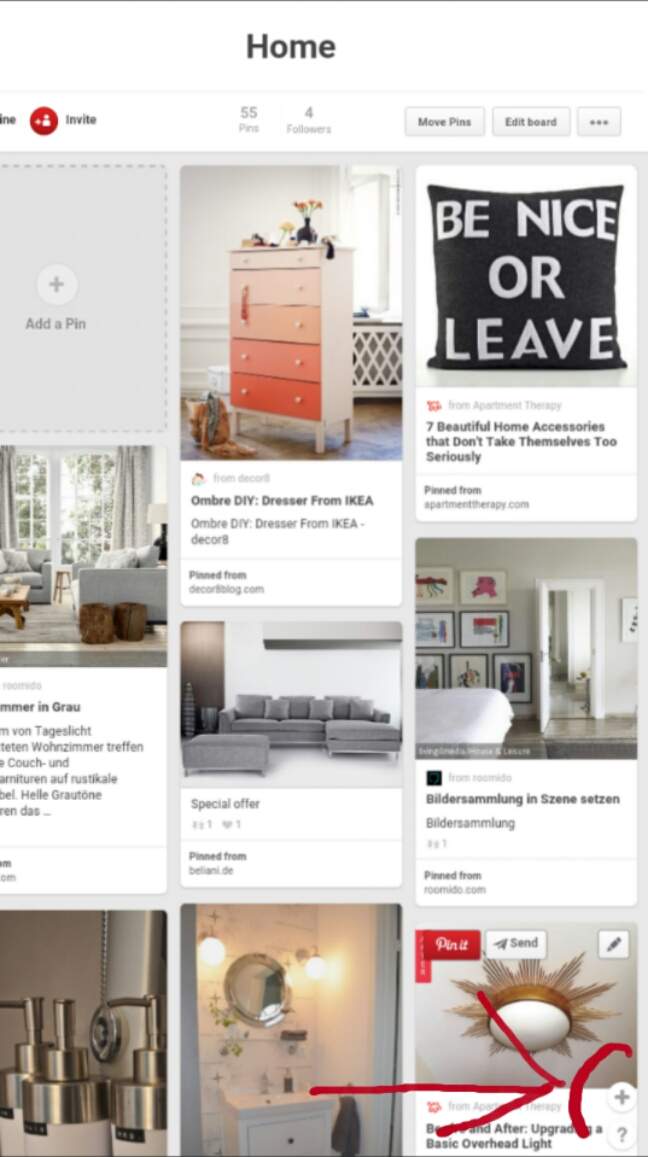 Eigene Bilder auf Pinterest laden?