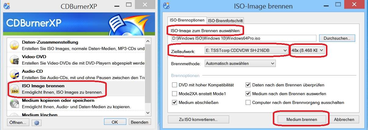 Wie brenne ich die DBAN-exe-Datei als iso-Datei, als bootfähige Disk ...