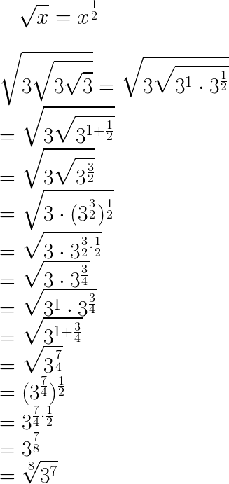 Verschachtelte Wurzel, MATHE? (Mathematik)