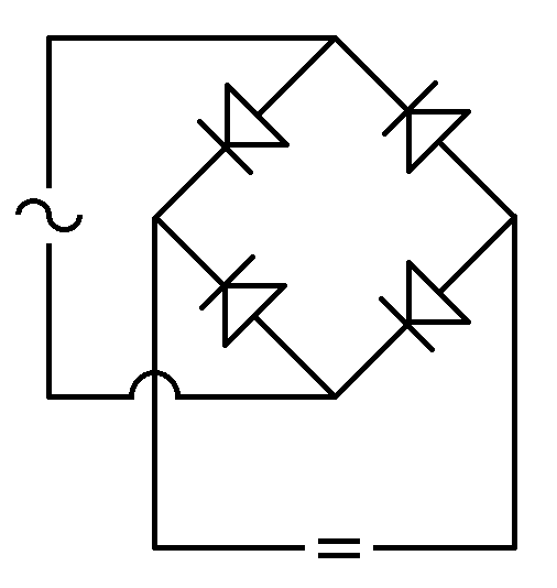 Wie wird aus Wechselstrom Gleichstrom? (Physik)