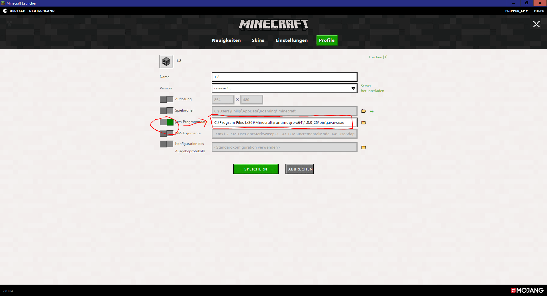 Wie finde ich meinen Minecraft Java Pfad herraus? (Minecraft Server)