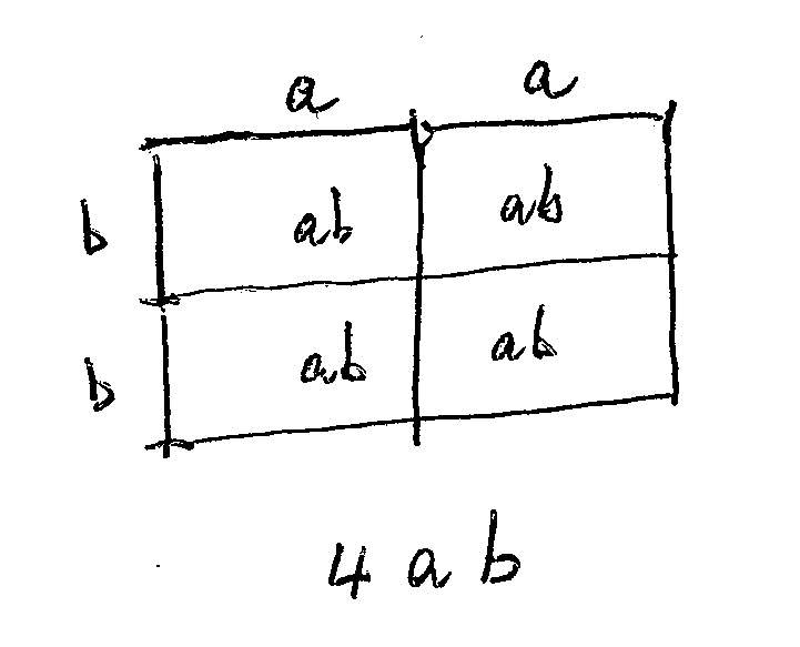 Wie rechnet man die folgende Aufgabe: 2a x 2b? (Schule, Mathematik ...
