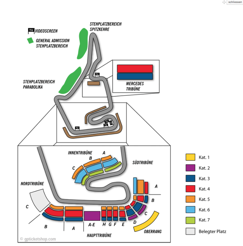 Abschnitt Beim Formel 1 Rennen