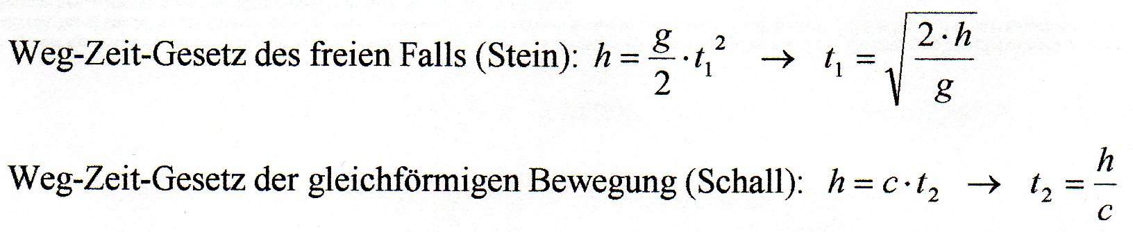 Physik,freier fall, Turm? (Mathe)