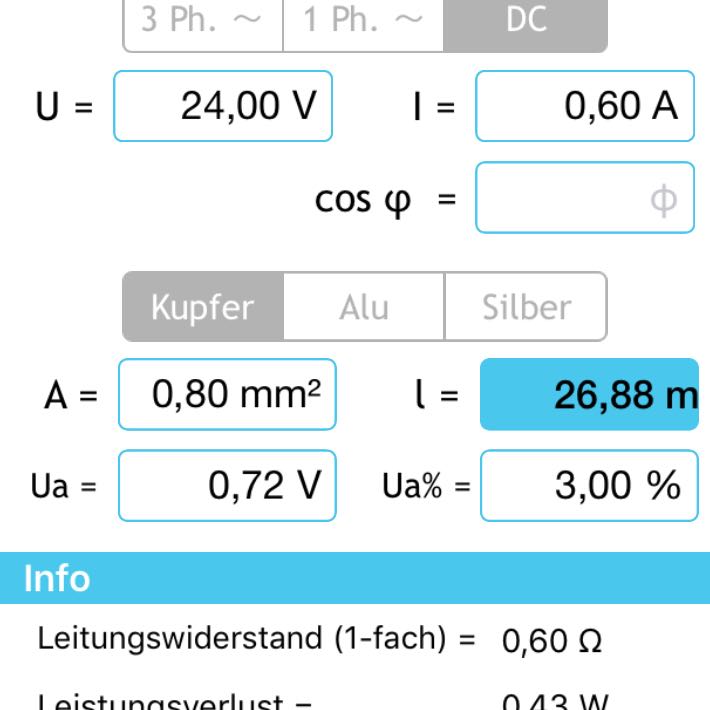 Luxus Leitungslänge Berechnen Formel Ebenbild