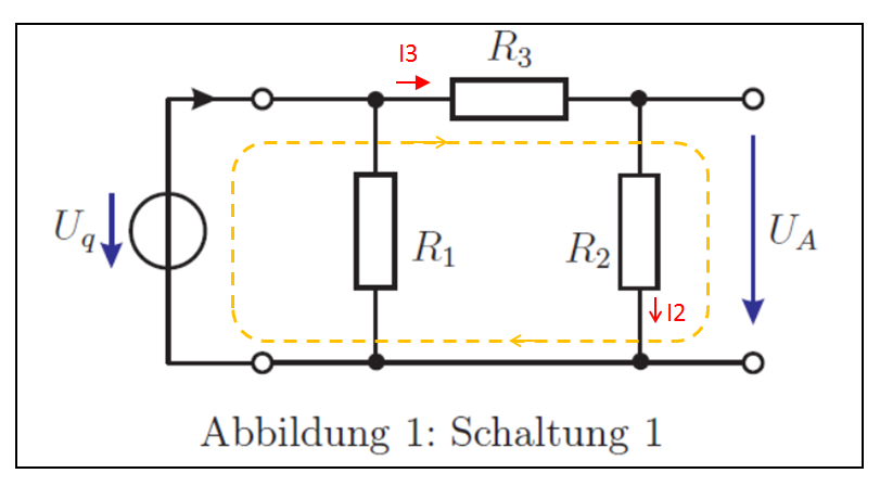 Elektrotechnik-Spannungsteiler einer Pi-Schaltung? (Schule, Technik ...