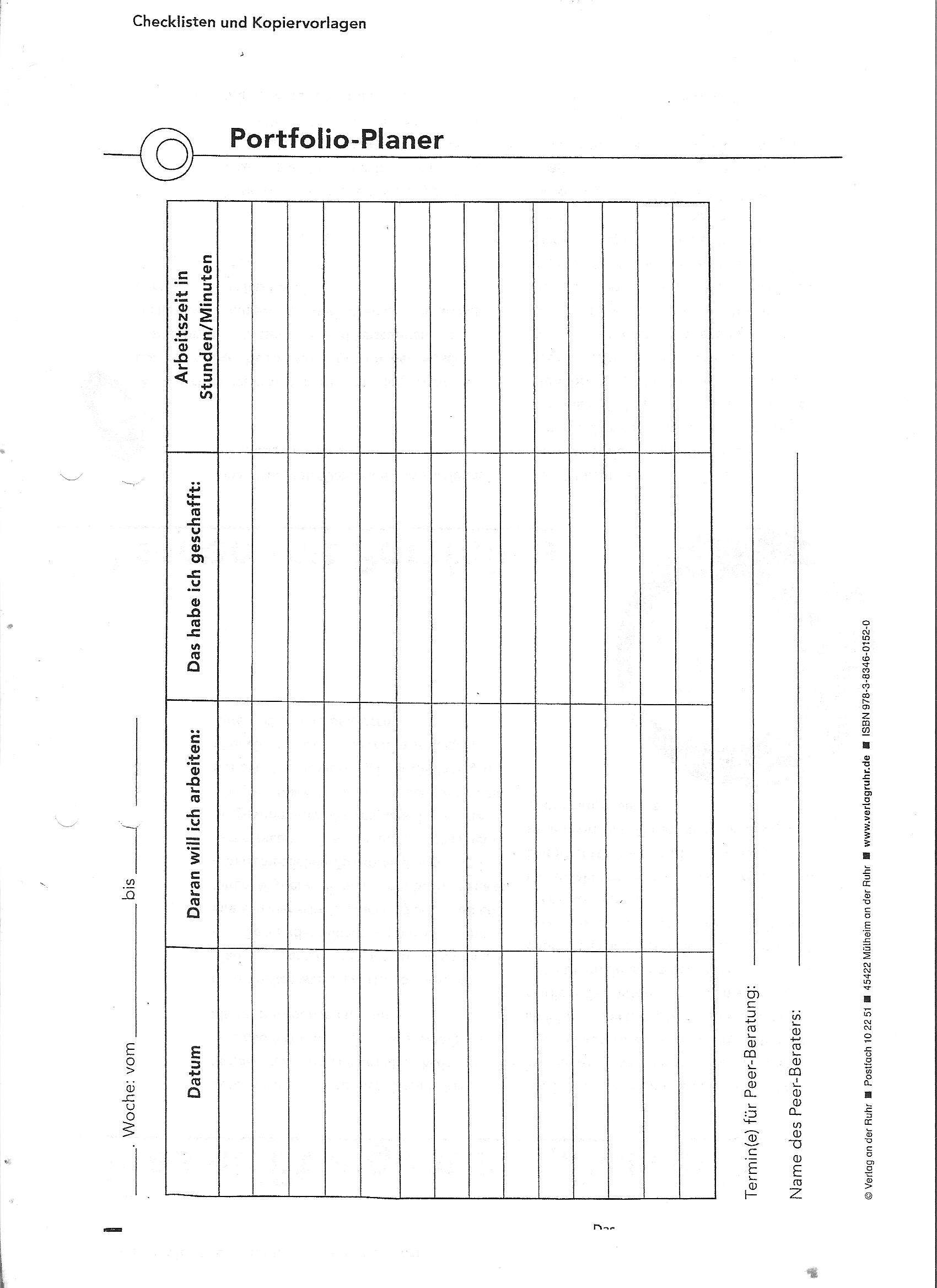 Portfolio deckblatt gestalten (Schule)