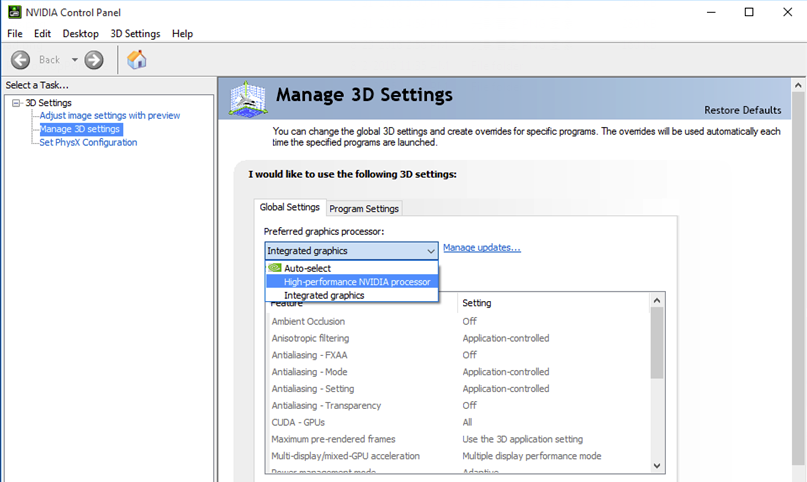 2 Grafikkarten, Intel und Nvidia wie aktiviere ich nur die Nvidia ...