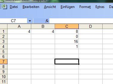"Taschenrechner" über Excel erstellen , HILFE (Computer, Programmieren, Microsoft)