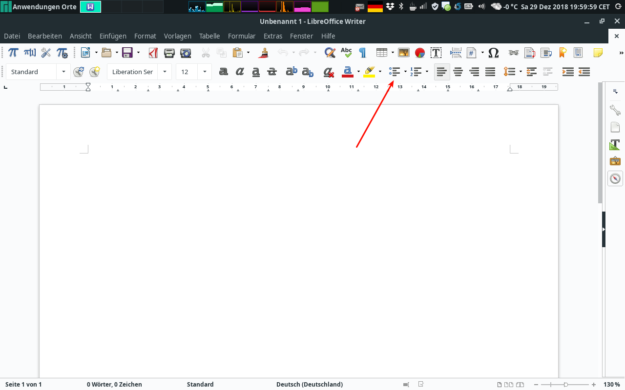 Tastenkombination für Stichpunkte? (Computer, Schule, Liebe)