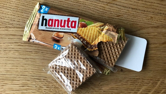 Hanuta Alufolie? (Schokolade, Waffeln, Ferrero)