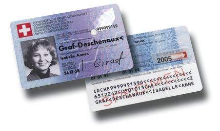 Schweizer Personalausweis (ID) (Schweiz, Ausweis)