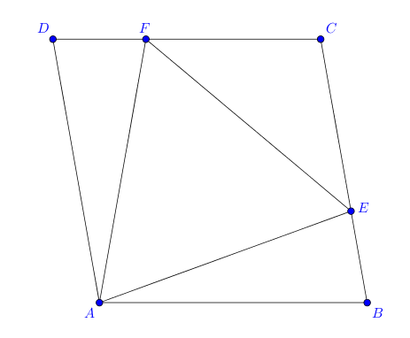Raute und ein gleichseitiges Dreieck? (Mathematik, Parallelogramm, Rhombus)