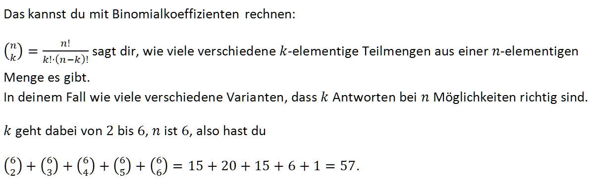 Wie Viele Kombinationen Gibt Es Bei 3 Zahlen