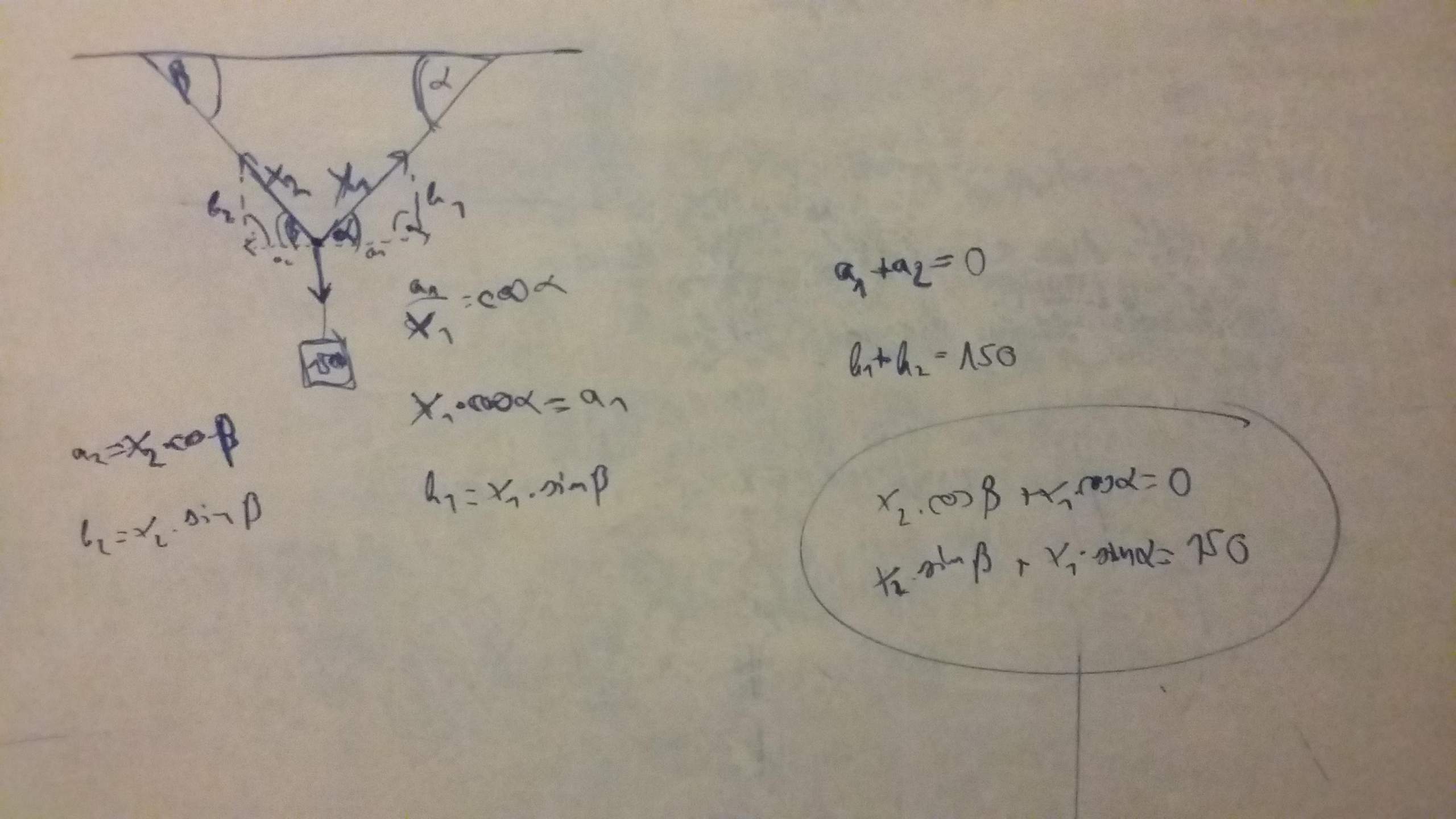Zugspannung (Aufgabe Physik)? (Schule, Dynamik)