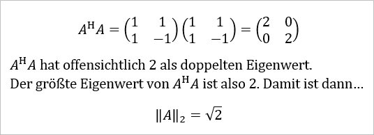 Operatornorm einer Matrix berechnen? (Mathematik, Analysis, Norm)