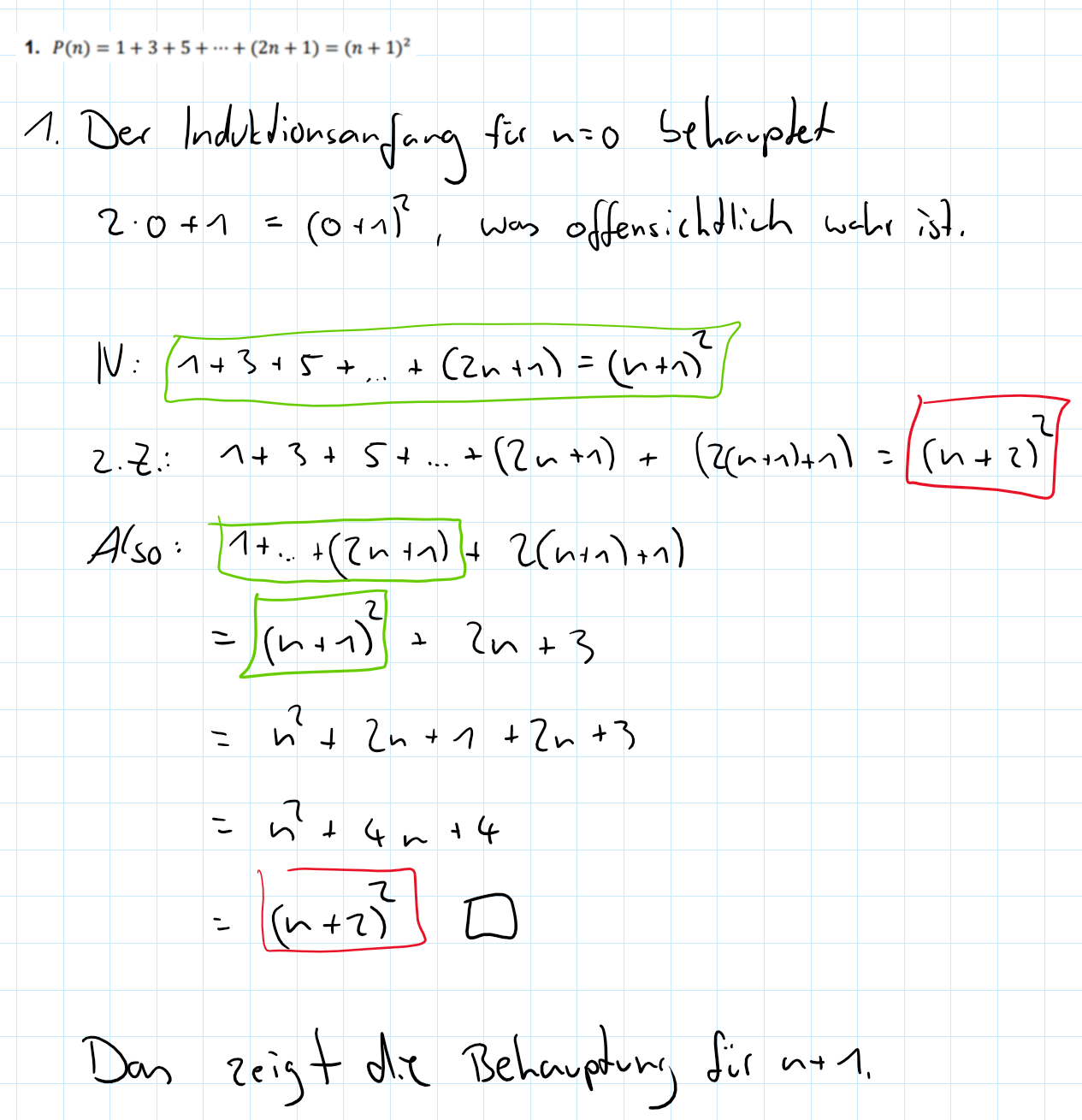 Beweiss durch Vollständige Induktion? (Mathematik)