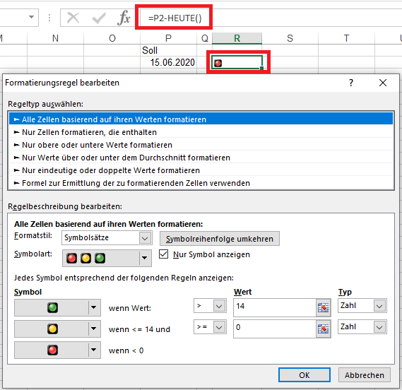 Ampelfunktion In Excel? (Microsoft Excel, Office)
