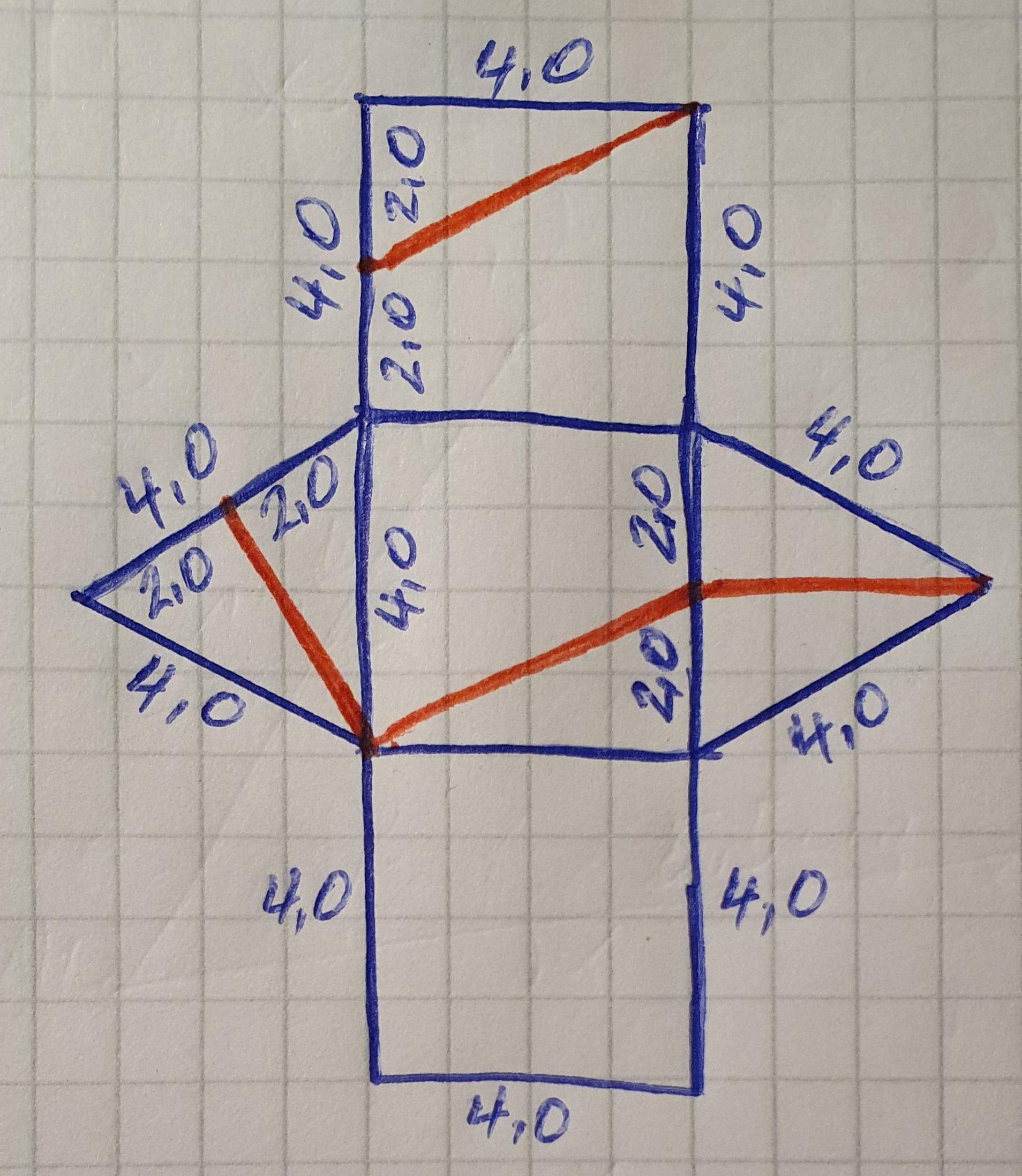 Netz eines Prismas zeichnen? (Schule, Mathematik)