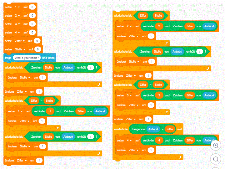 Scratch Programm zum addieren von Brüchen? (Schule, Programmieren)
