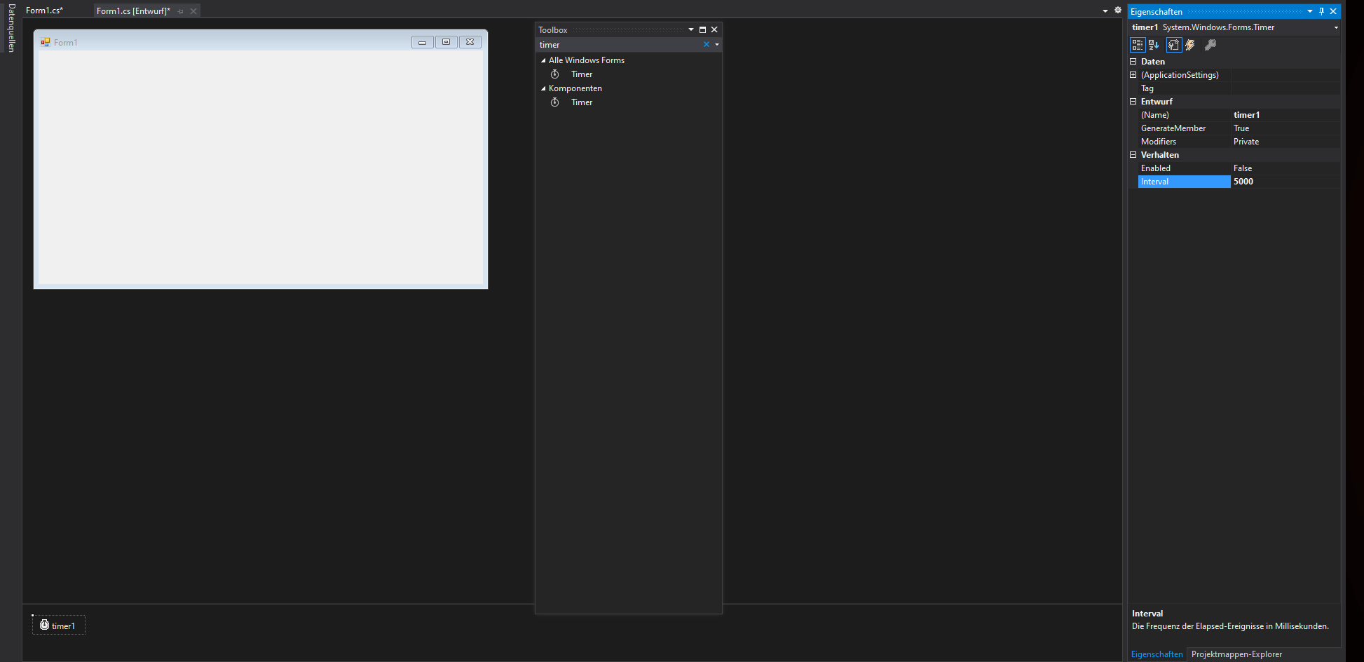 Code alle X Sekunden ausführen - C#? (Computer, programmieren, C Sharp)