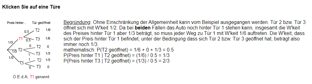 Ziegenproblem? (Mathematik, Wahrscheinlichkeitstheorie)