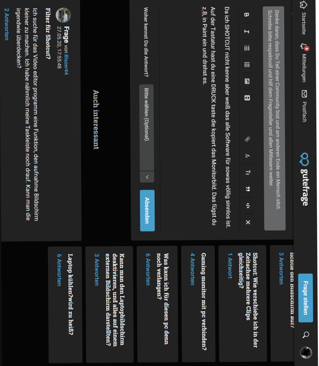 Meine Pc Bildschirm Aufnahme in Shotcut hochkant machen? (Computer ...