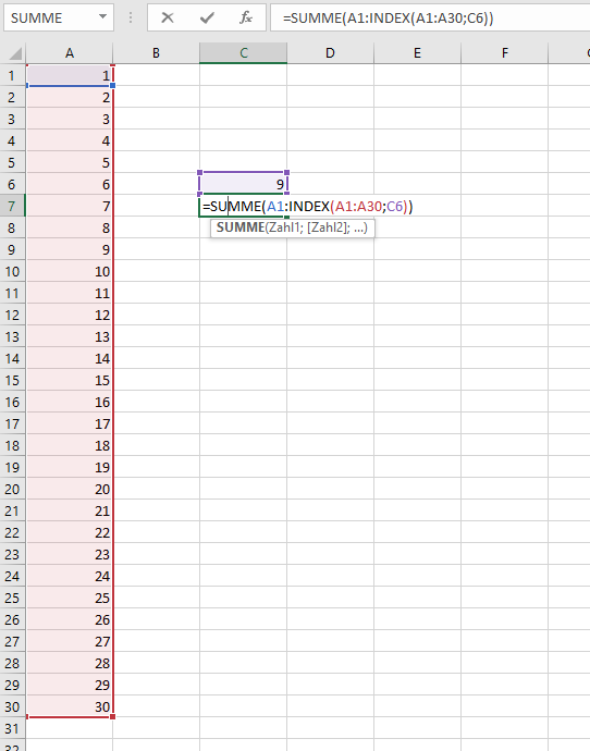Excel variable Summe? (Formel, Microsoft Excel)