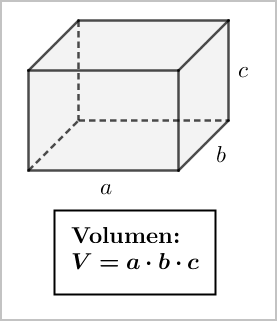 Volumen Eines Quaders Berechnen - www.inf-inet.com