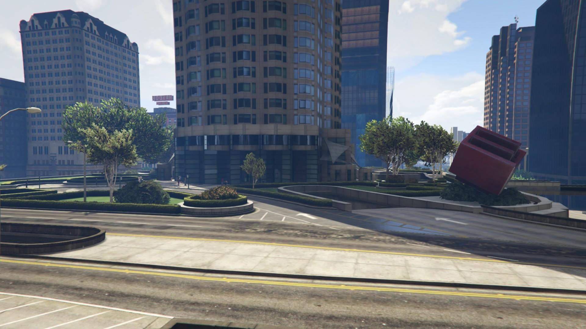 Wie kann man in den Maze Bank Tower parken? (GTA V)