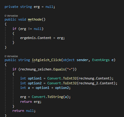 C# 'return' Fehlermeldung? (Computer, programmieren)