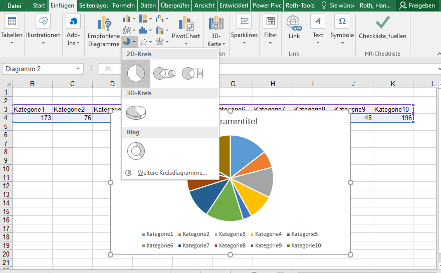 Eine eigene Legende in einem Excel Diagramm erstellen? (Computer ...