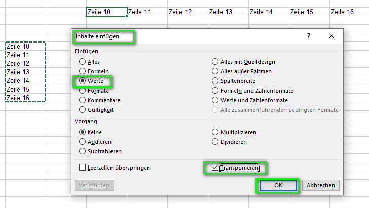 Excel VBA - Darstellung waagerecht-vertikal beim kopieren ändern? (Computer, Software ...