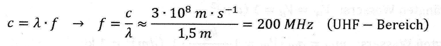 Resonanzfrequenz berechnen? (Schule, Physik, TV)