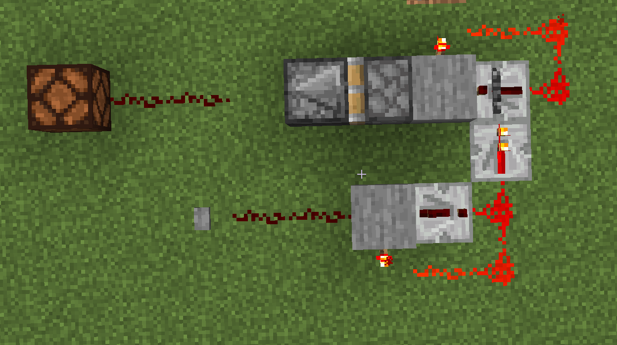 Wie lässt sich ein Redstonesignal beeinflussen, dass nur jedes zweite ...