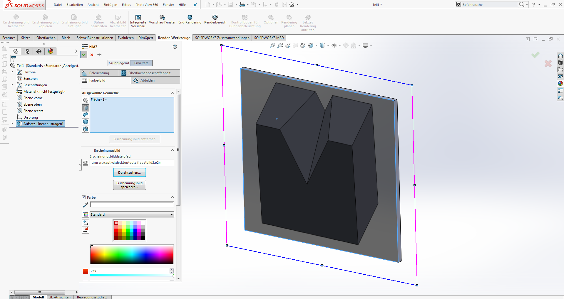 Ist es möglich in Solid Works die Ansicht zu sperren? (Computer ...