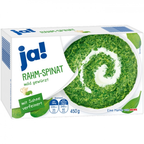 Wie viel tk Spinat braucht man für eine Portion gekochten Spinat ...