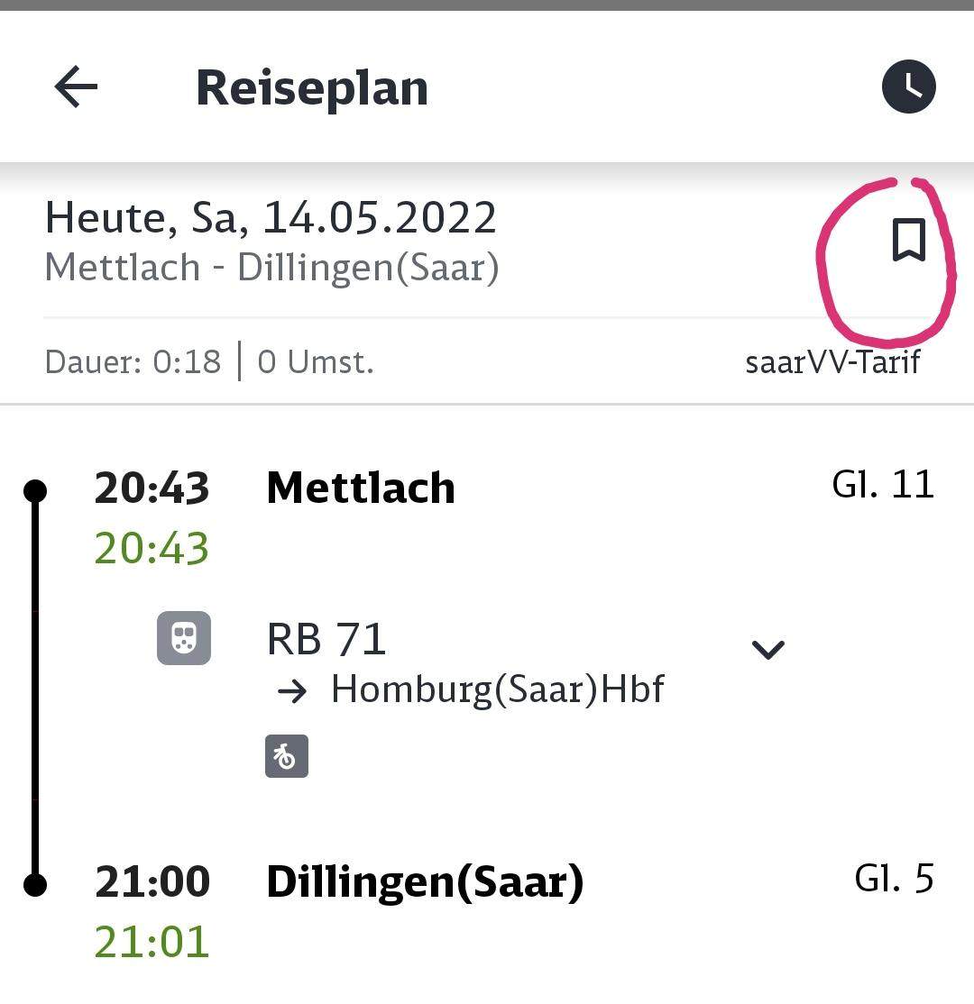 Kann man bei bahn.de eine Verbindung ausdrucken lassen, auch wenn man ...