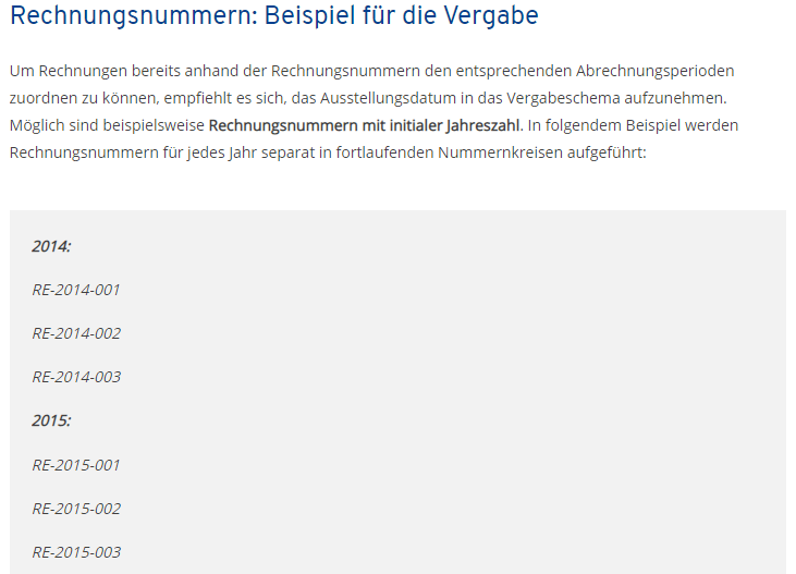 Wie erstellt man eine Rechnungsnummer? (Rechnung)