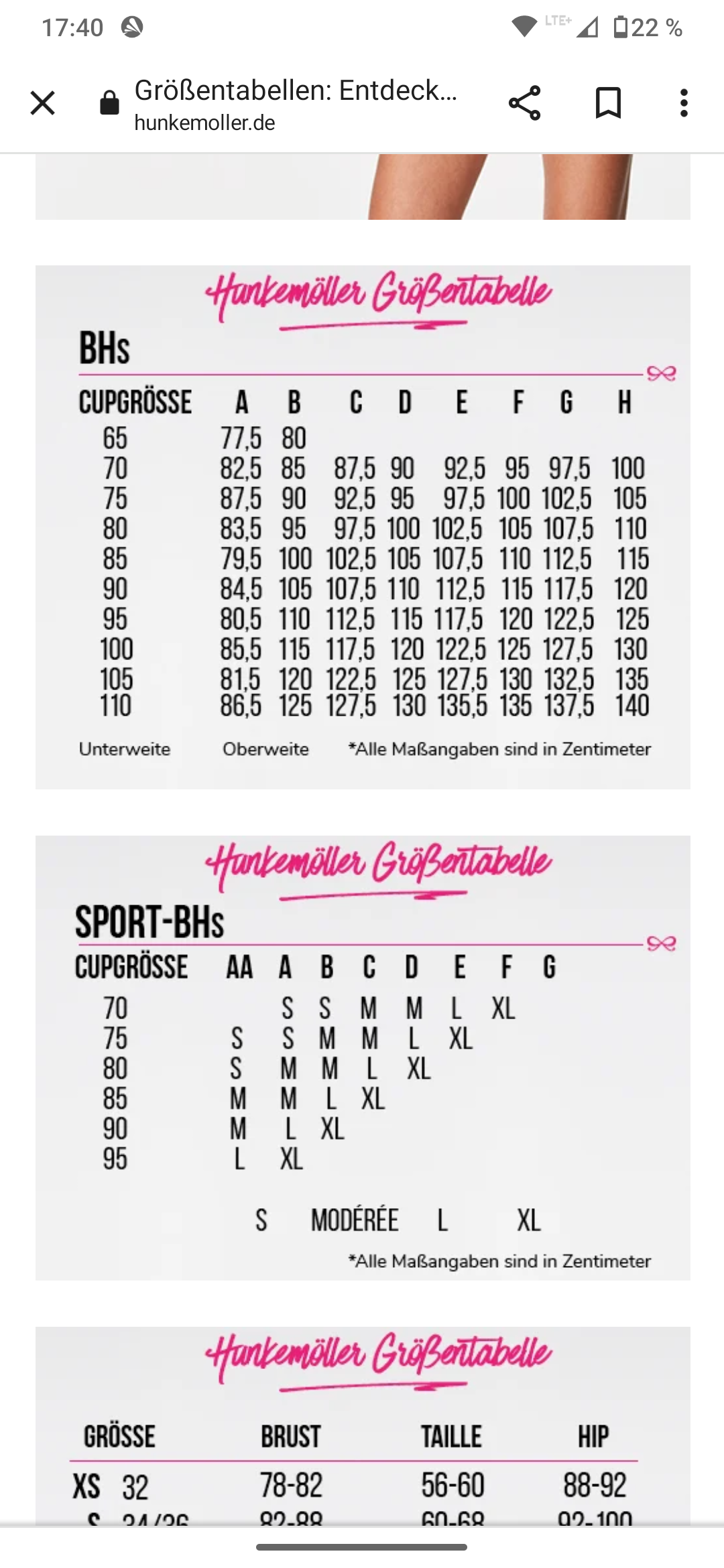 Welche Körbchengrösse habe ich? (Frauen, Brüste, BH)