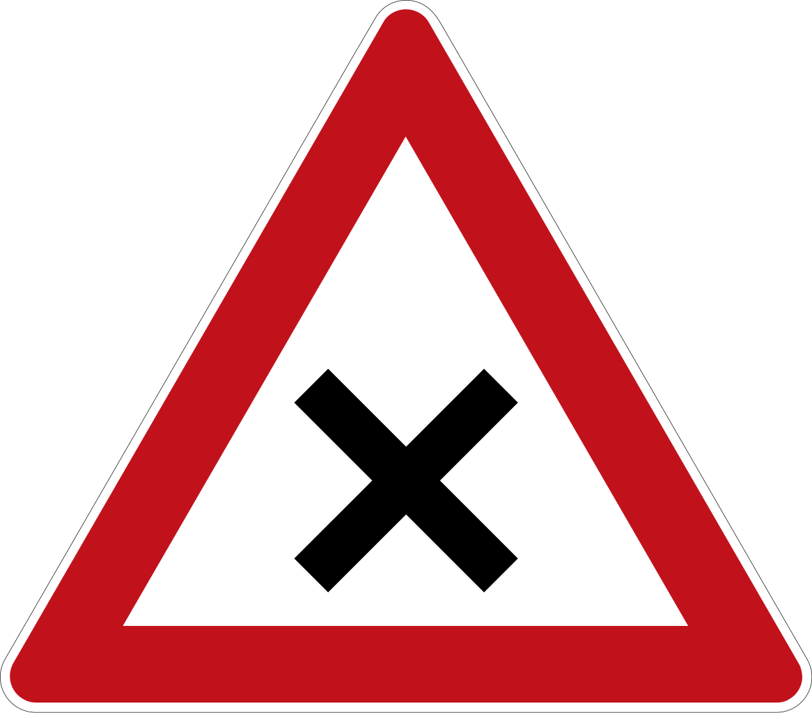 Recht Vor Links Schild