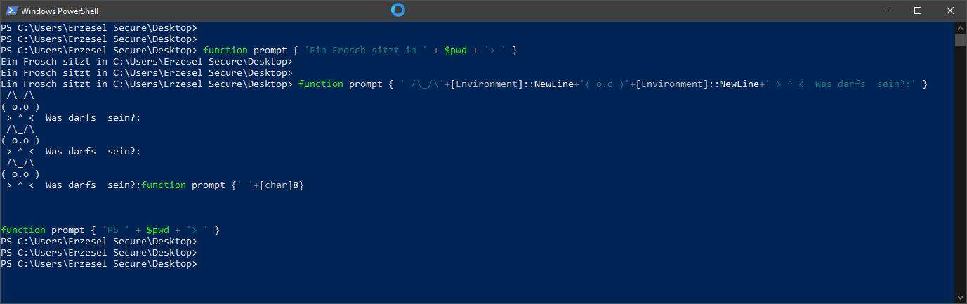 Wie kann ich im PowerShell meinen Pfad ausblenden? (Computer, Windows, programmieren)