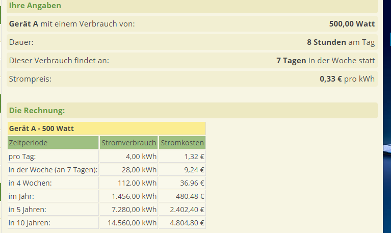 stromkosten für server? (Strom)