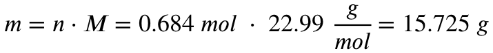 Chemie? (molare Masse, Natrium)