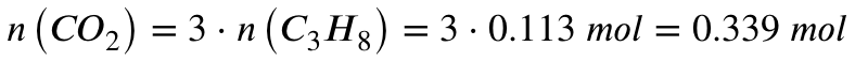 Berechnung Maße Propan? (Chemie, Wasser, Volumen)