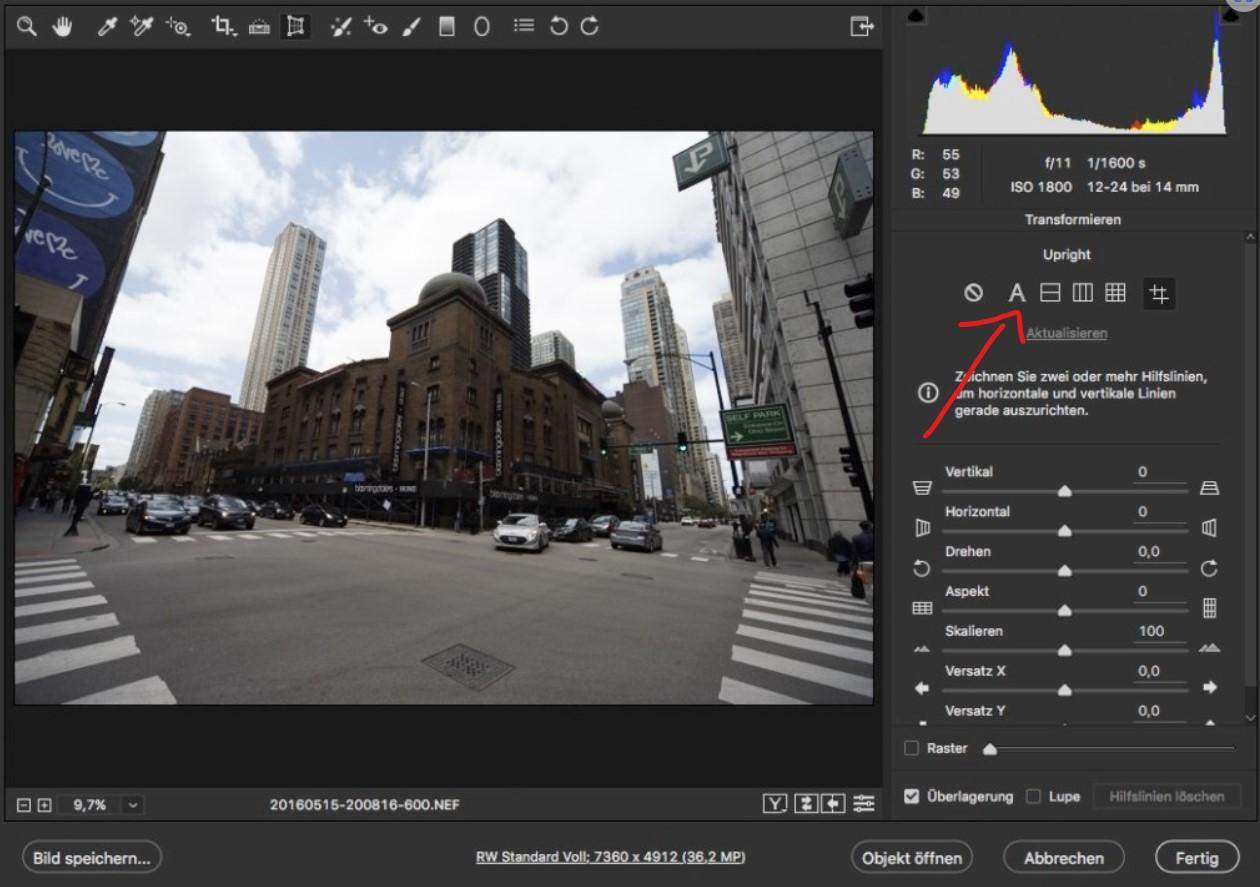 In Photoshop Objekte automatisch gerade ausrichten? (Bilder, Foto ...