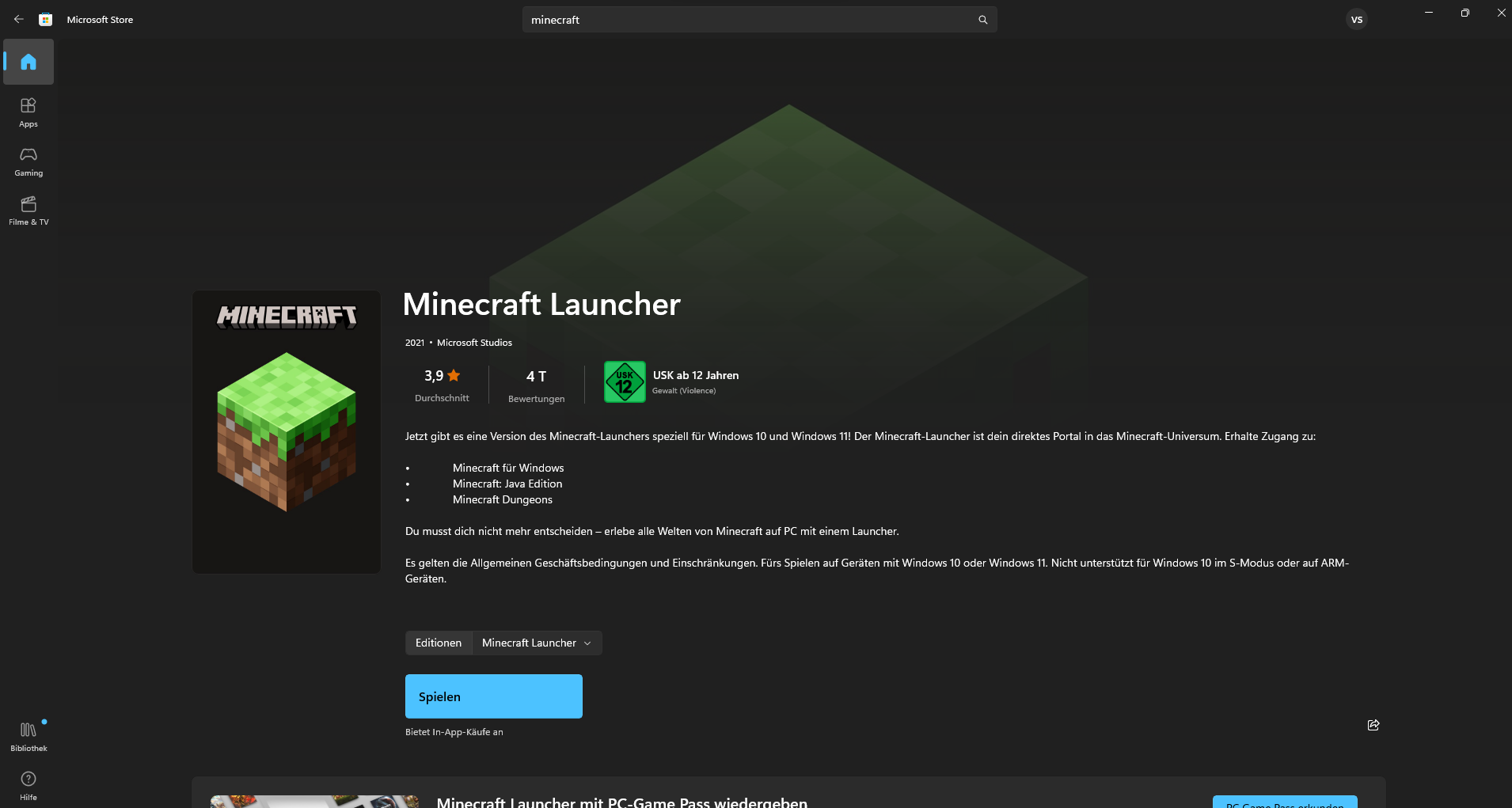 Minecraft Fehler kann mir jemand helfen? (PC)