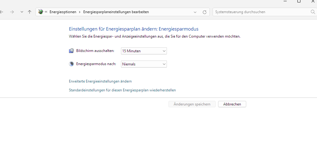 Windows 11 Standby Einstellungen? (Computer)